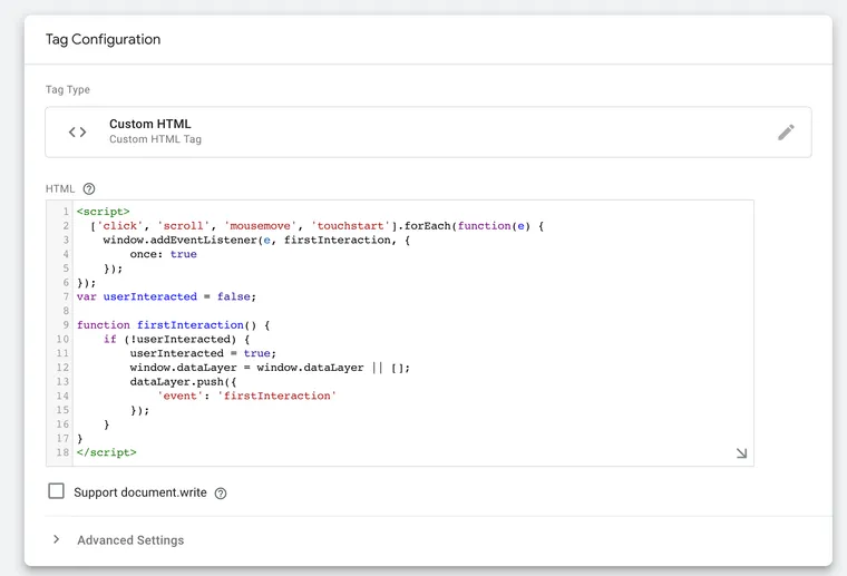 Lazy-load scripts in Google Tag Manager